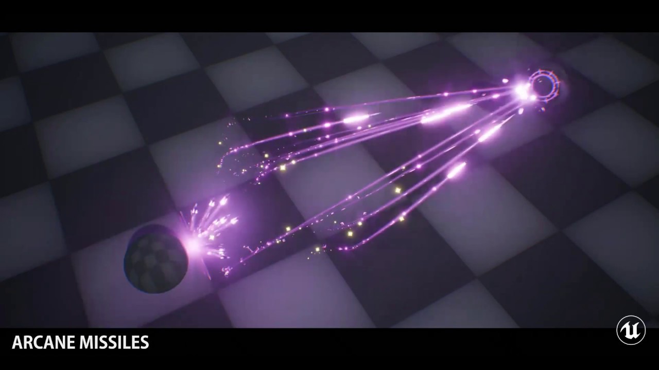 [VFX][UE4]Arcane Missiles - YouTube