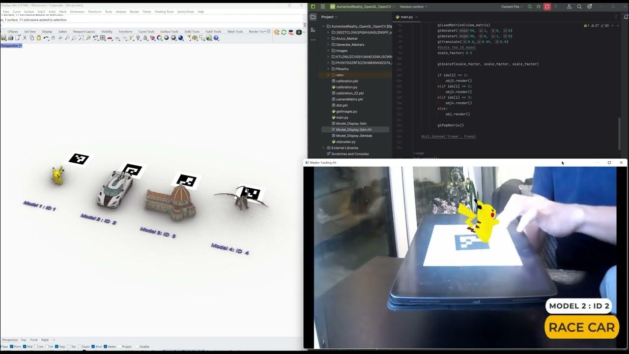 🚀🚀AR！Time to Display Model! OpenGL OepnCV Augmented Reality🚀🚀 - YouTube