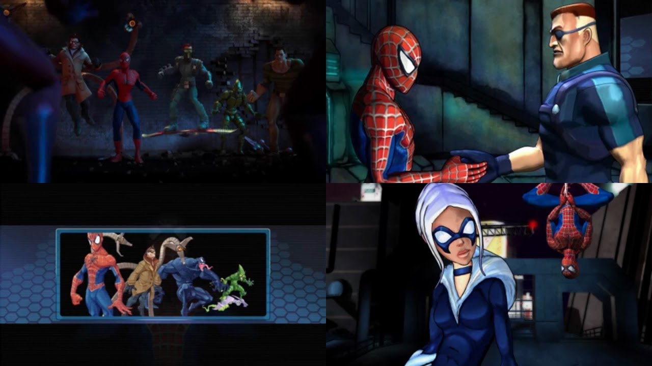 Spider-Man: Friend or Foe (PSP) Intro + Mission Briefing + Meet-up with ...