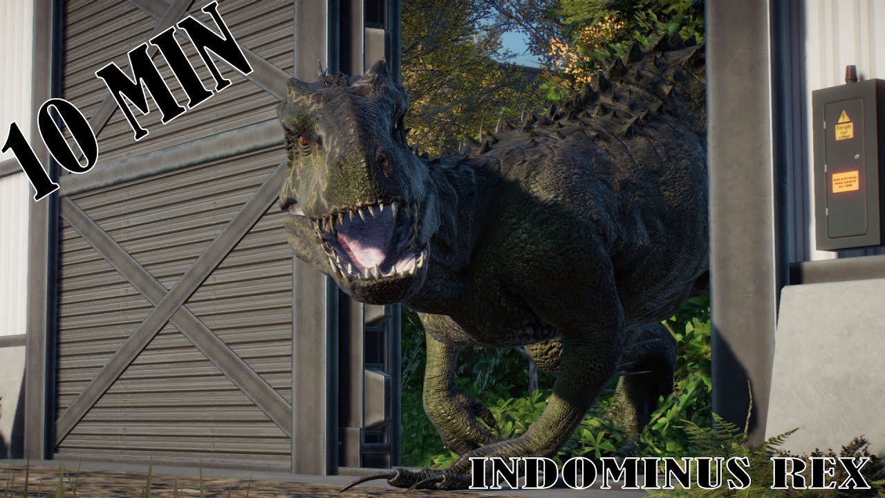 INDOMINUS REX 10 MINUTES | JURASSIC WORLD EVOLUTION 2 - YouTube