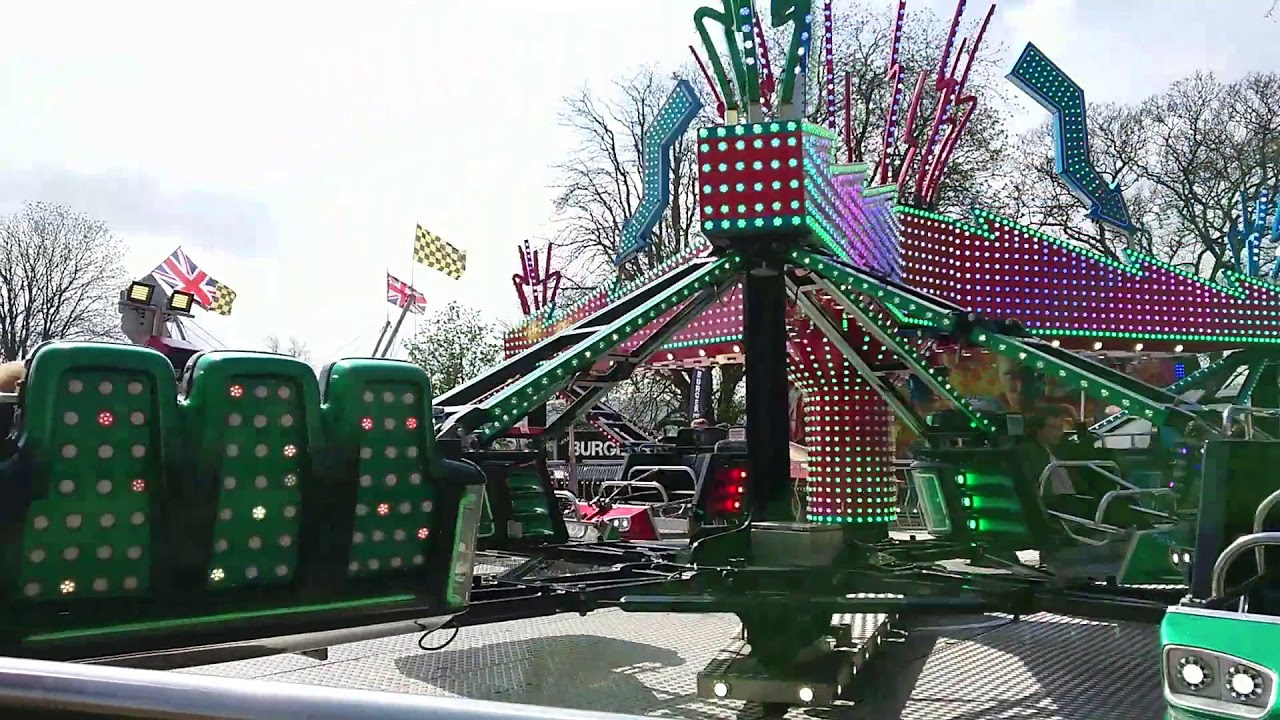 King Sizzler Ride at Bath Fun Fair, 6 April 2019 - YouTube