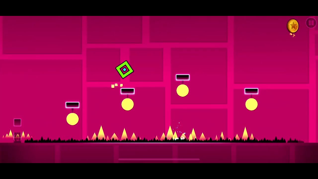 Level 2 of geometry dash. That was a bit tricky 😬 - YouTube