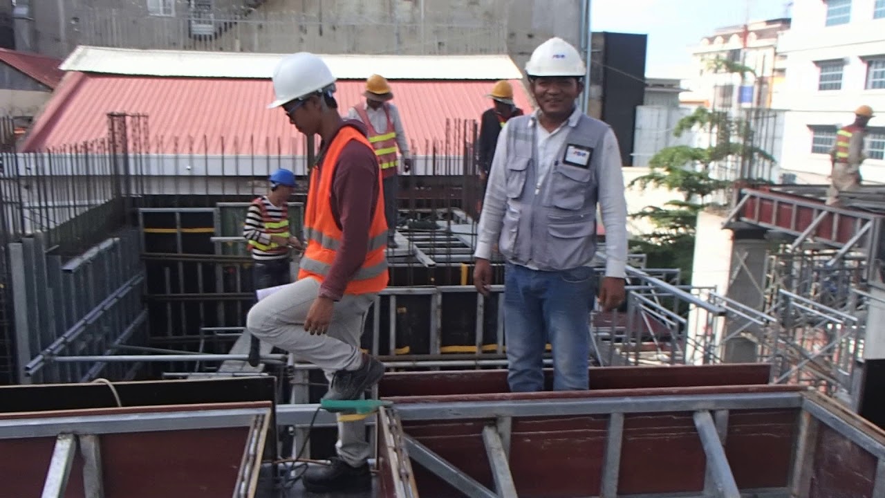 ការងារដំឡើង Hory Beam - YouTube