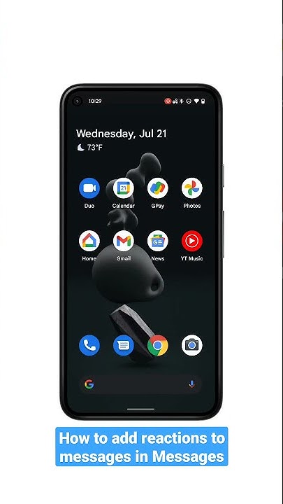 How to add reactions to messages in Messages #Shorts #Android #Chat # ...
