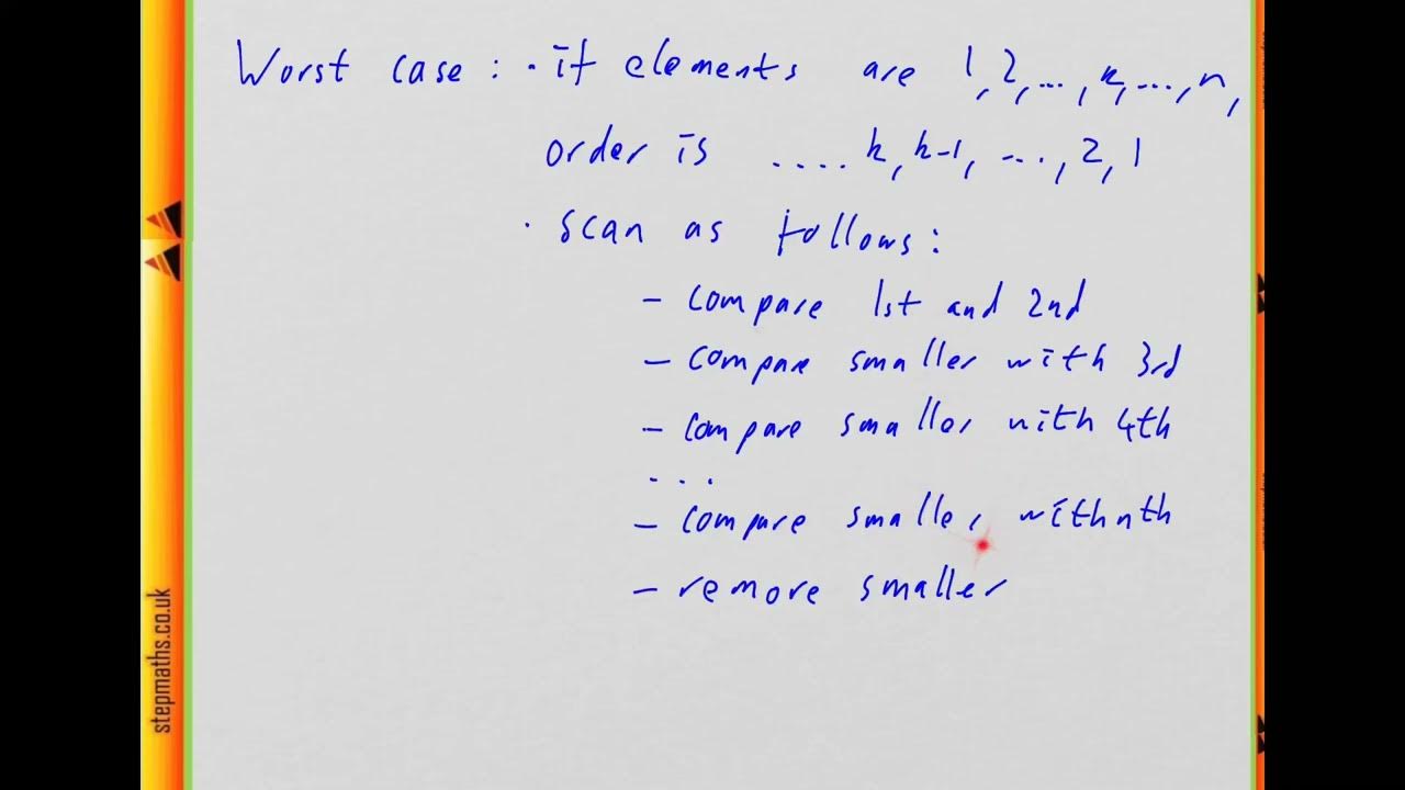 CSAT Sample Paper 2 - Q11 - Comparing sorting procedures - Worked Solution - YouTube