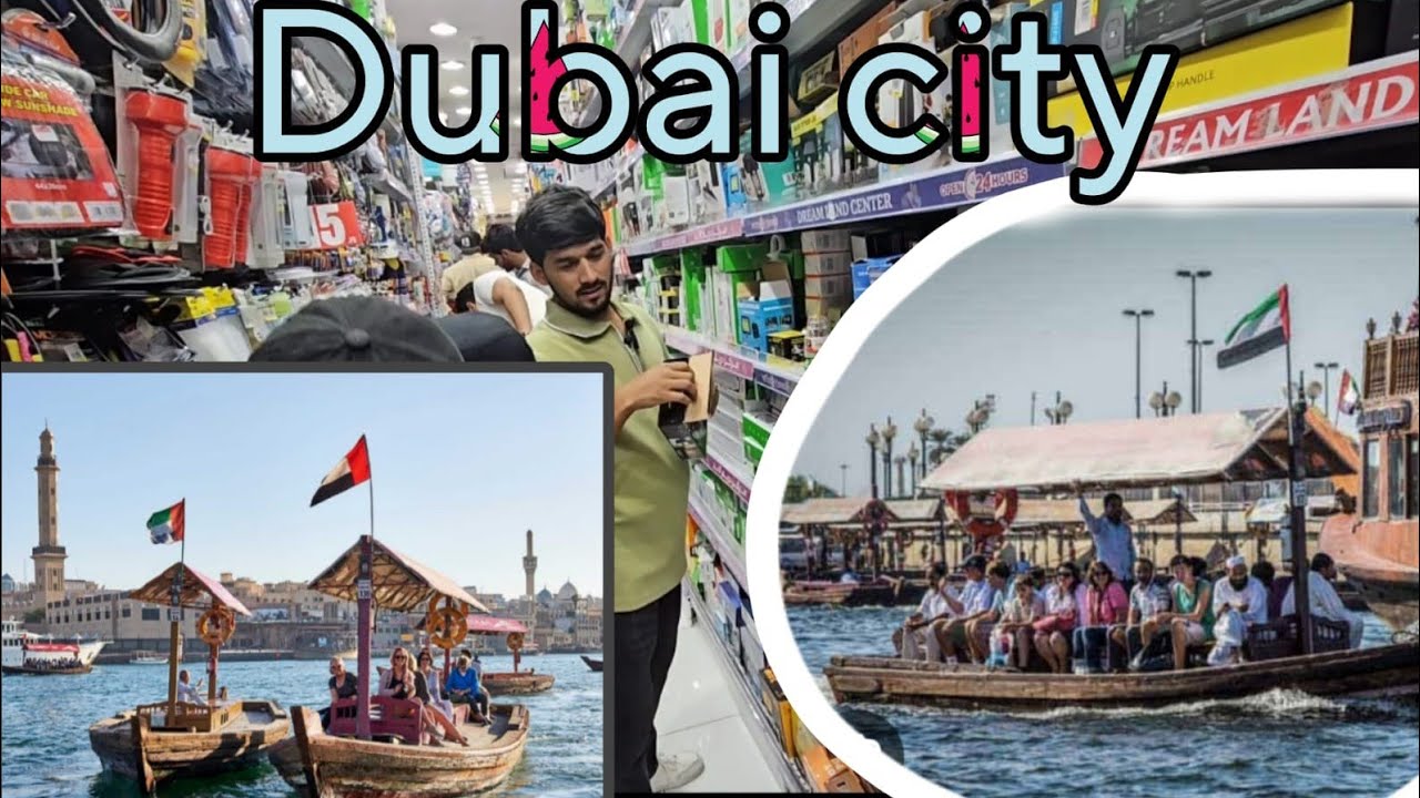 Dubai super market & abra view - YouTube
