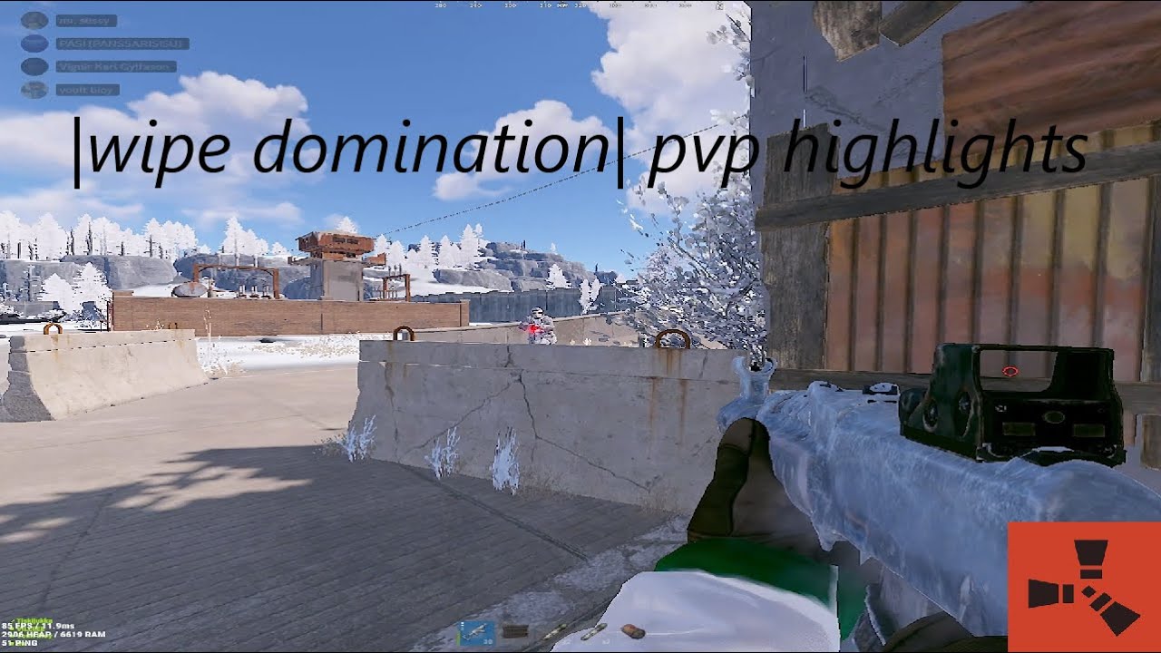 Dominating Force Wipe In RUST (PvP highlights) - YouTube