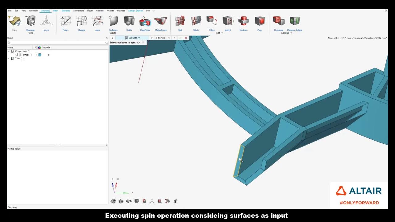 Learn HyperWorks Interface - Geometry Spin - YouTube