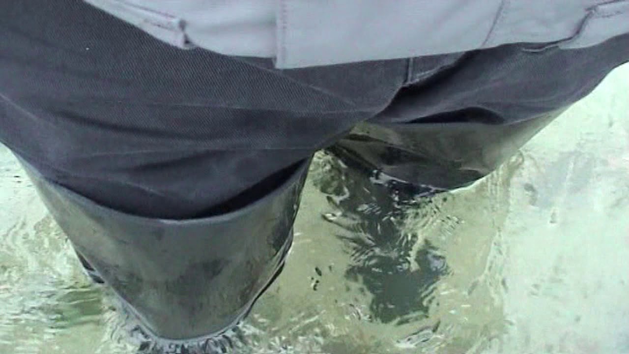 Flooding waders in Baltic Sea. - YouTube