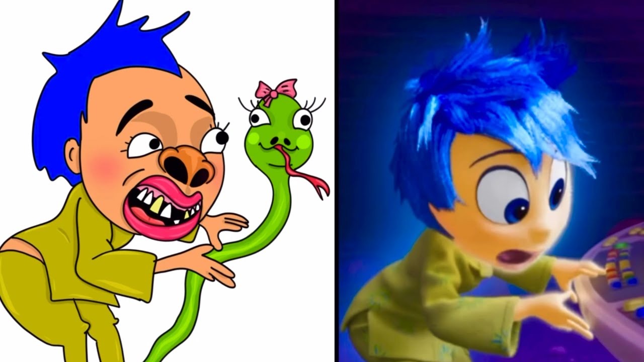 INSIDE OUT 2 (2024) | puberty alarm scene | inside out joy trying to ...