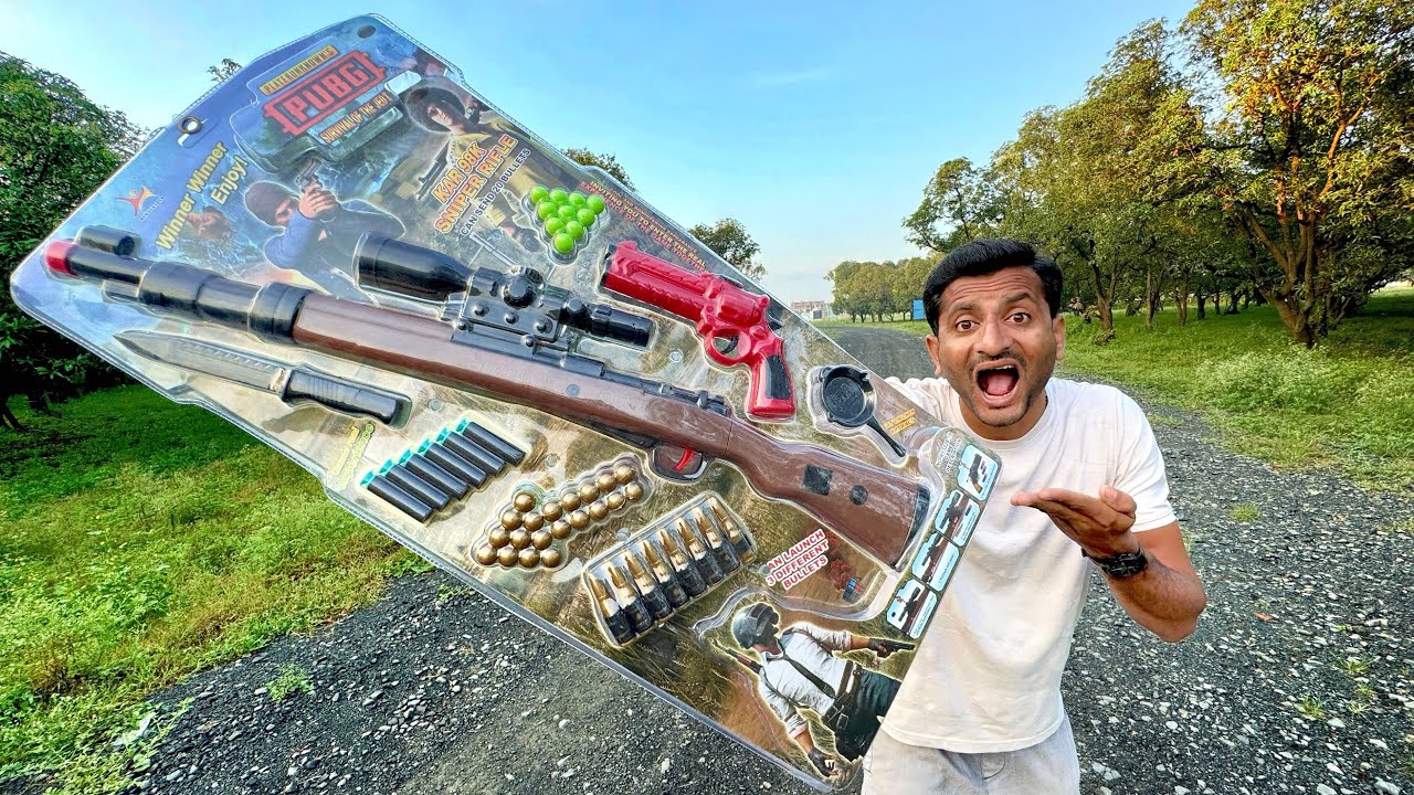 Pubg Theme Gun Set with Assault Rifle, Soft Foam Bullets Unboxing - JMV ...