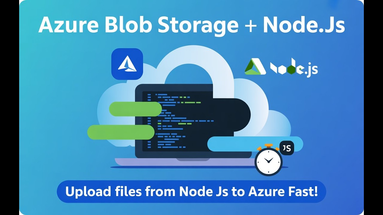 How to Create and Connect Azure Blob Storage to Node.js App - YouTube