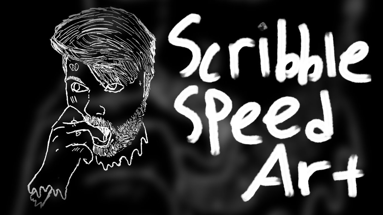 Scribble Portrait Speedart - YouTube
