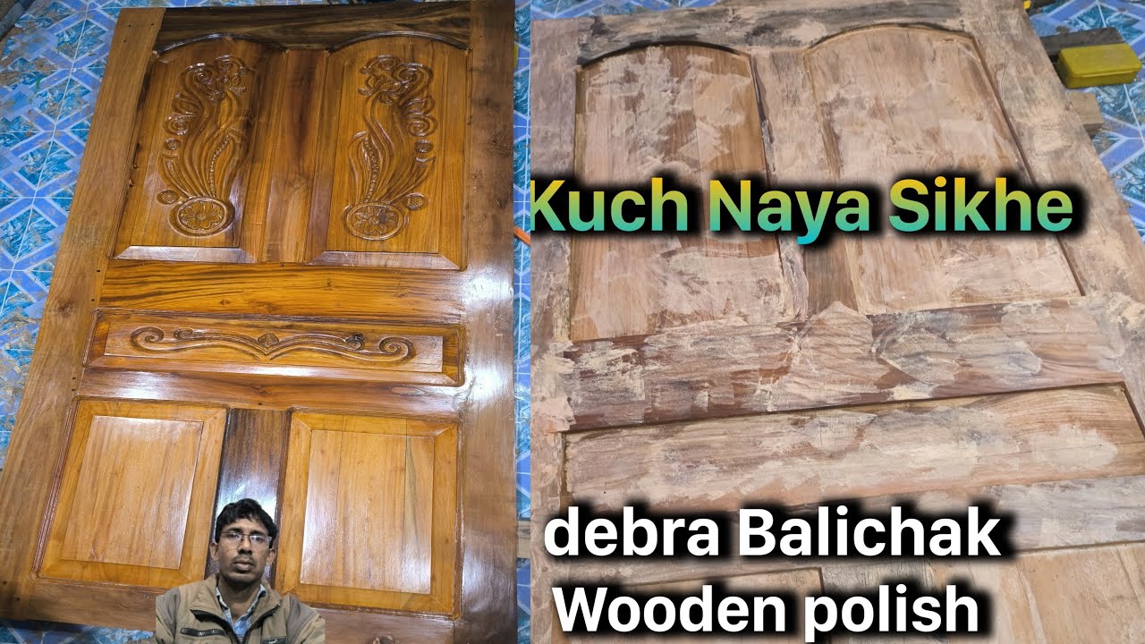 Wooden polish work and furniture polish Work - YouTube