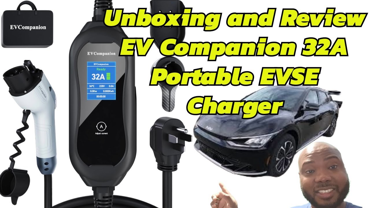 Unboxing and Review of EV Companion 32A Portable EVSE ChargerB - YouTube