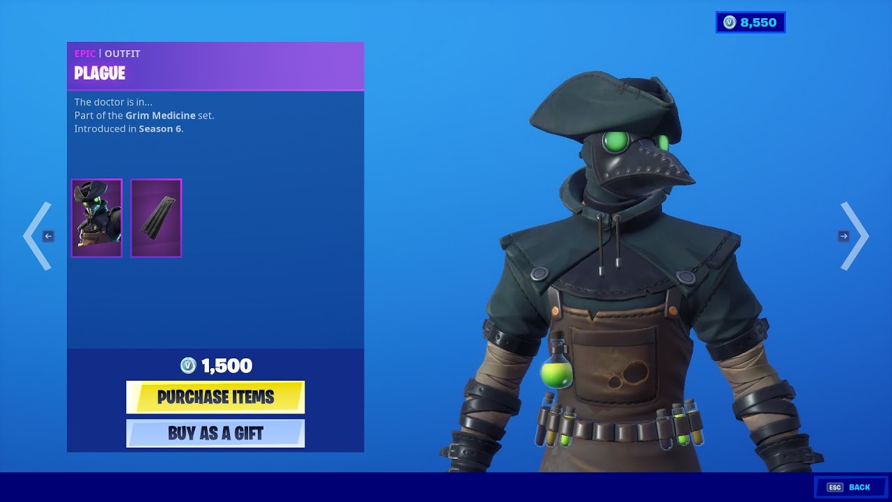 Plague skin - Fortnite Item Shop (2018-10-13) - YouTube