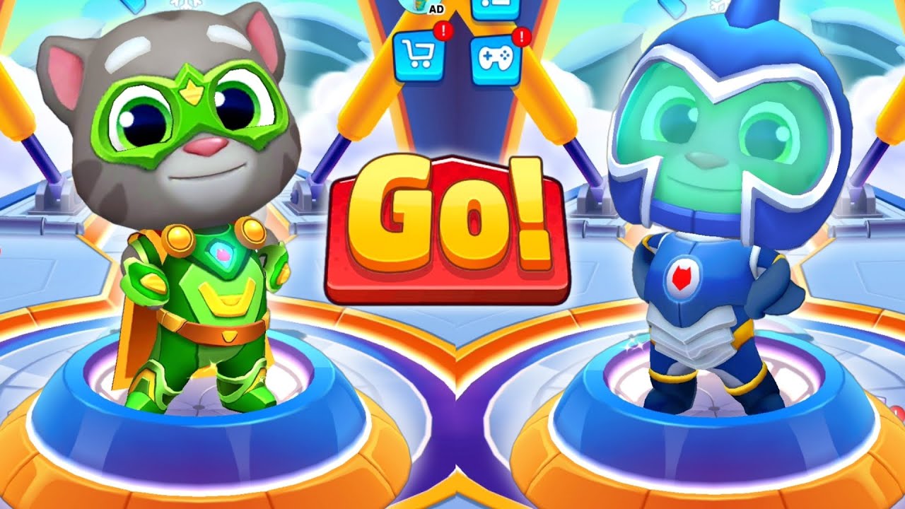 Talking Tom Hero Dash Hourly Missions- Tom Submarine vs Super Force Tom ...