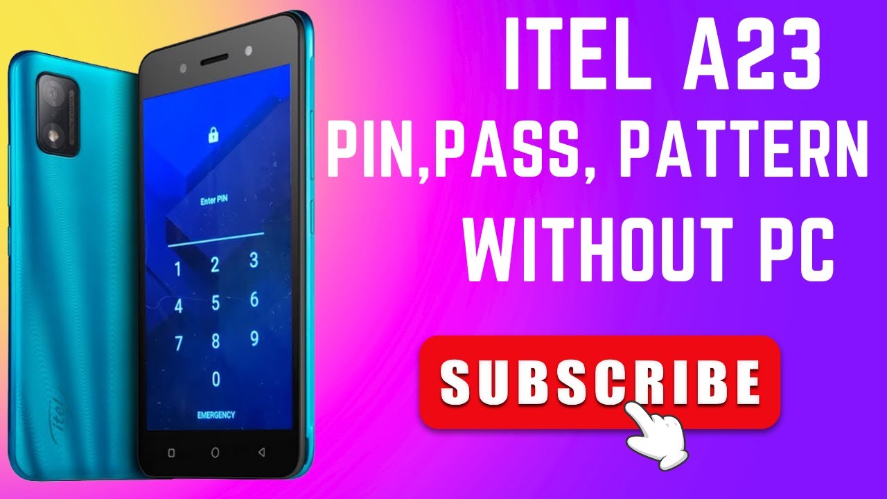 Itel A23 Hard reset || Itel A23 code unlock without PC || Itel A23 ...