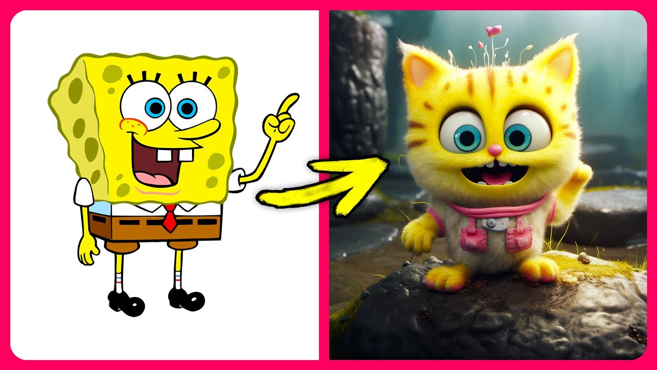 SPONGEBOB CHARACTERS as CATS 2023 👉 @dogtorpup - YouTube