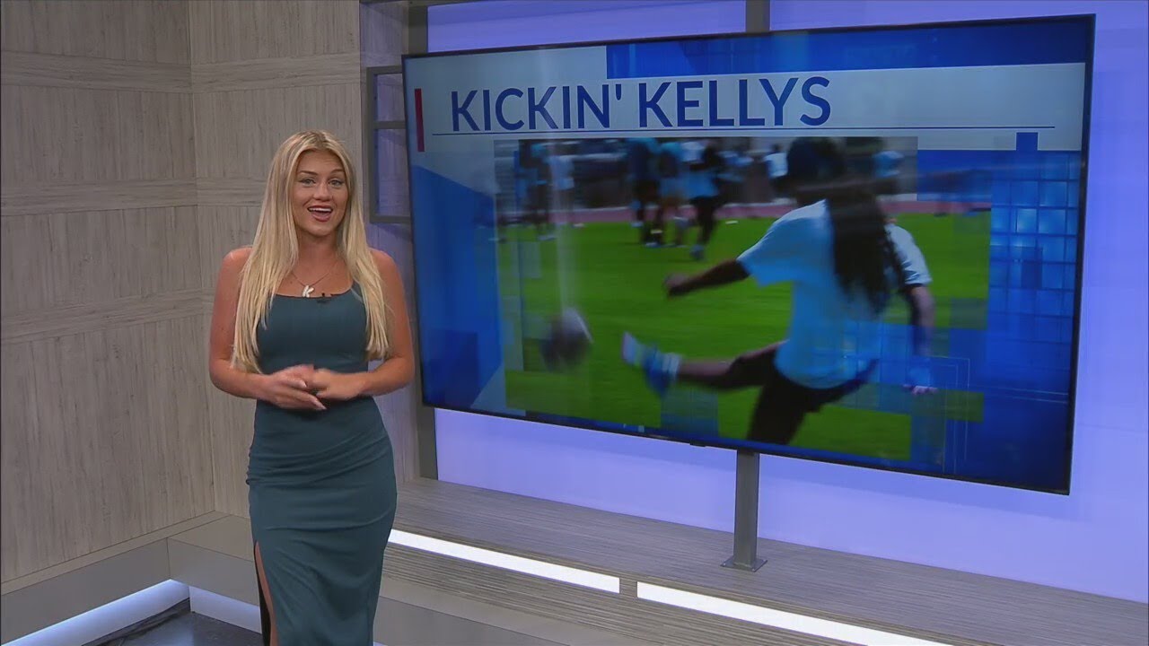 Champ Kelly's three daughters kicking away football stereotypes - YouTube