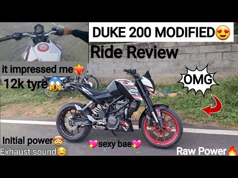Duke 200 Modified - Ride Review😍/Ultimate Raw Power🚀/It Impressed me💖 ...