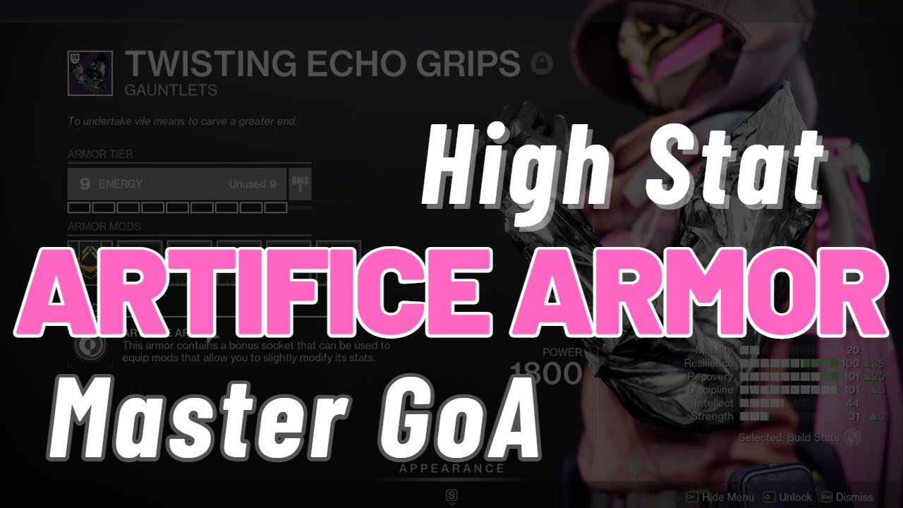 High Stat Artifice Armor Farm - Grasp of Avarice - Destiny 2 - YouTube