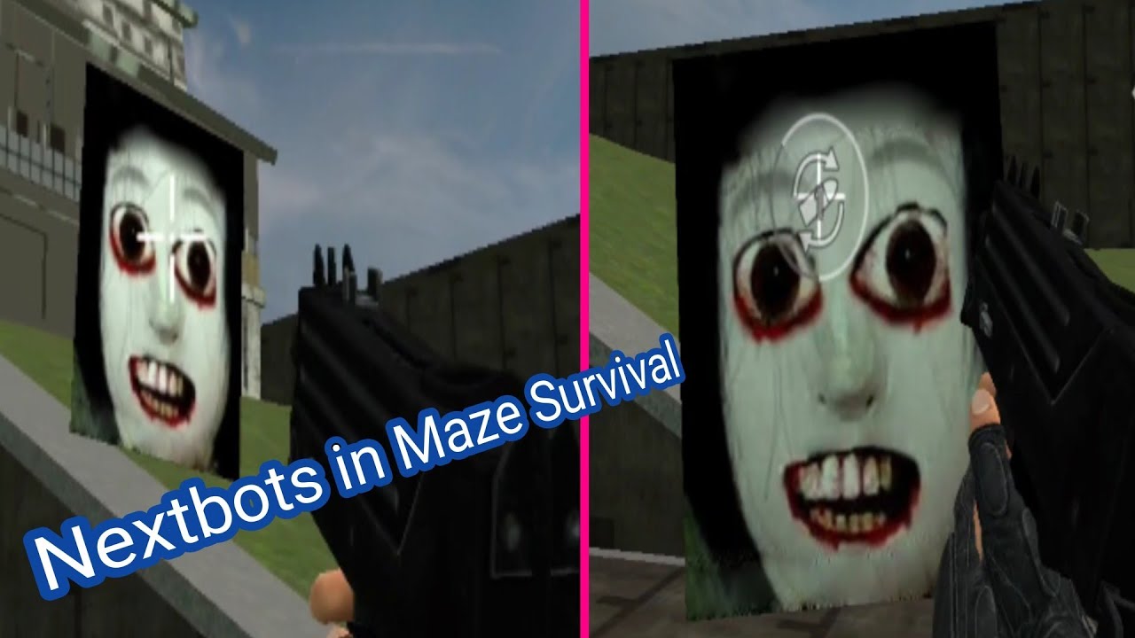 Nextbots in Maze Survival Chasing | Nextbots Maze survival shooter ...