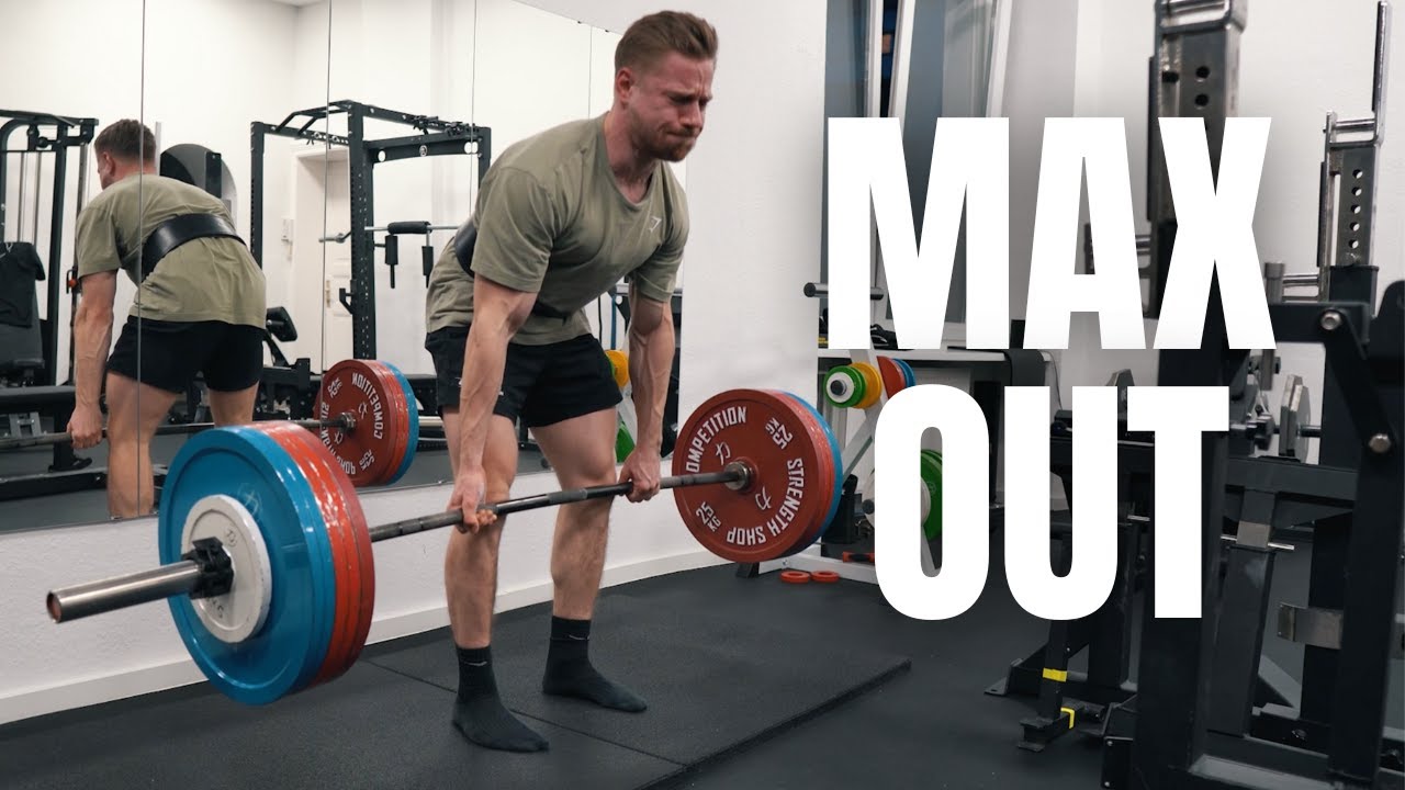 Testing my max deadlift - YouTube