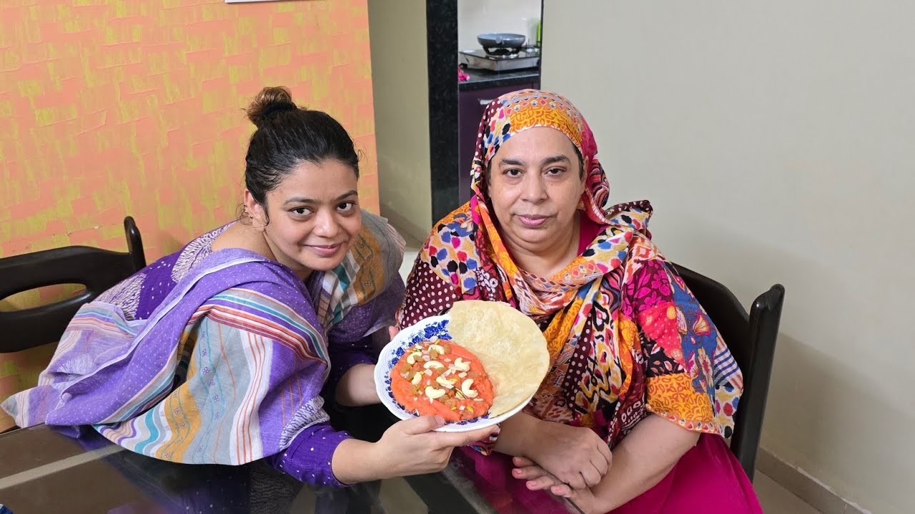 Nani and Nawasa is live with Halwa paratha recipe - YouTube