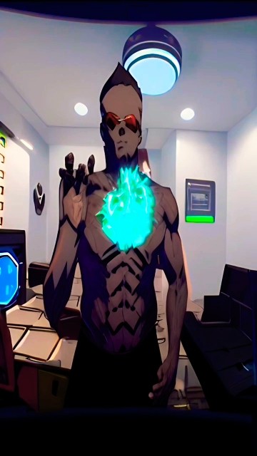 The Cyber Flame: Blue Energy of the Future! #shorts #videogames # ...