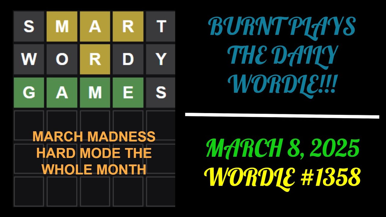 Wordle of the Day for 3/8/2025 Tips/Strategies And Answer | Wordle ...