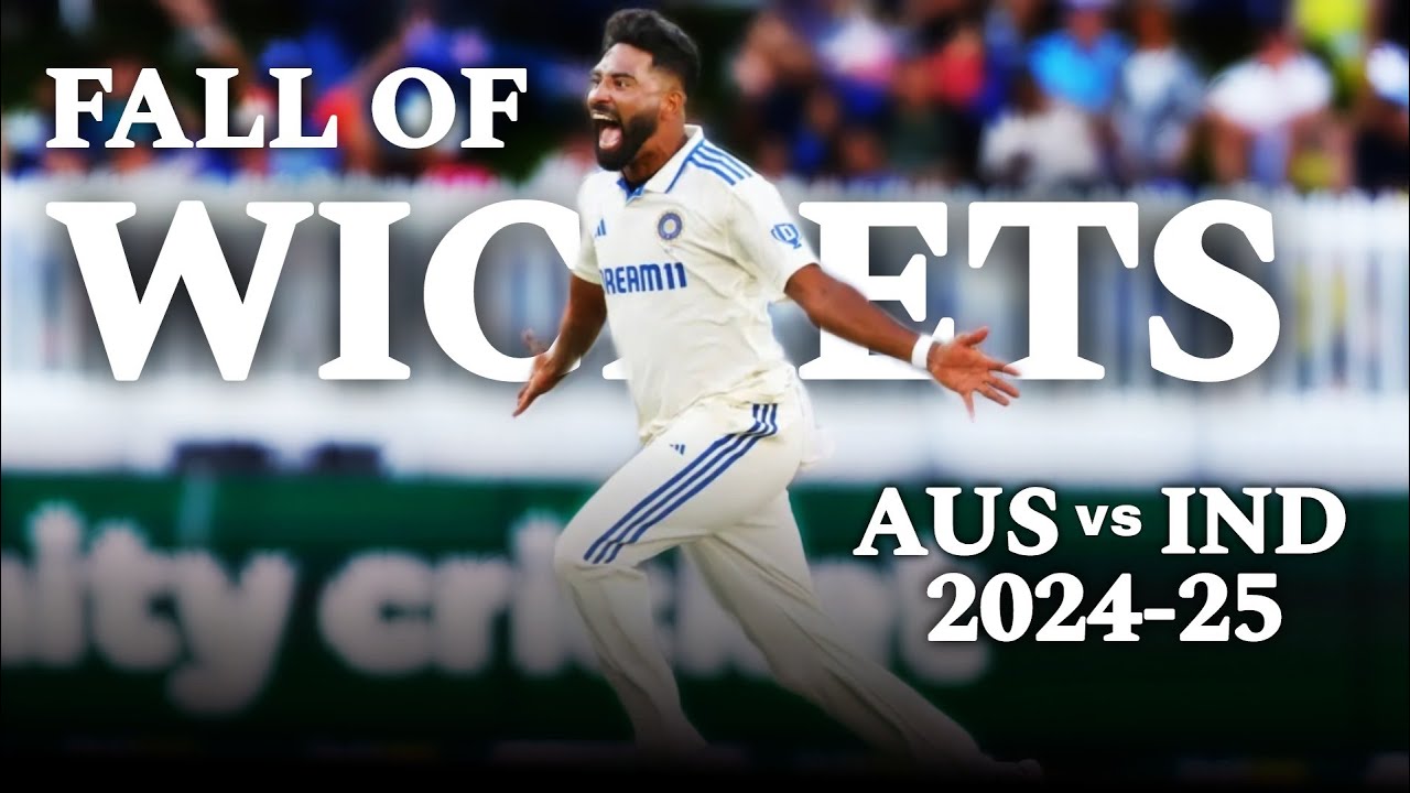 Fall Of Wickets in AUS vs IND 2nd Test 2024 | India Batting ...