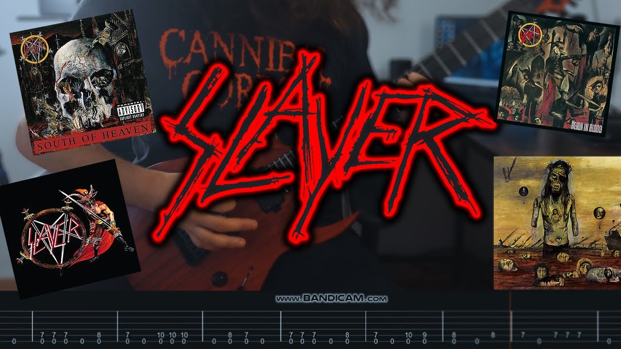 My TOP 10 Slayer Riffs (with tabs) - YouTube