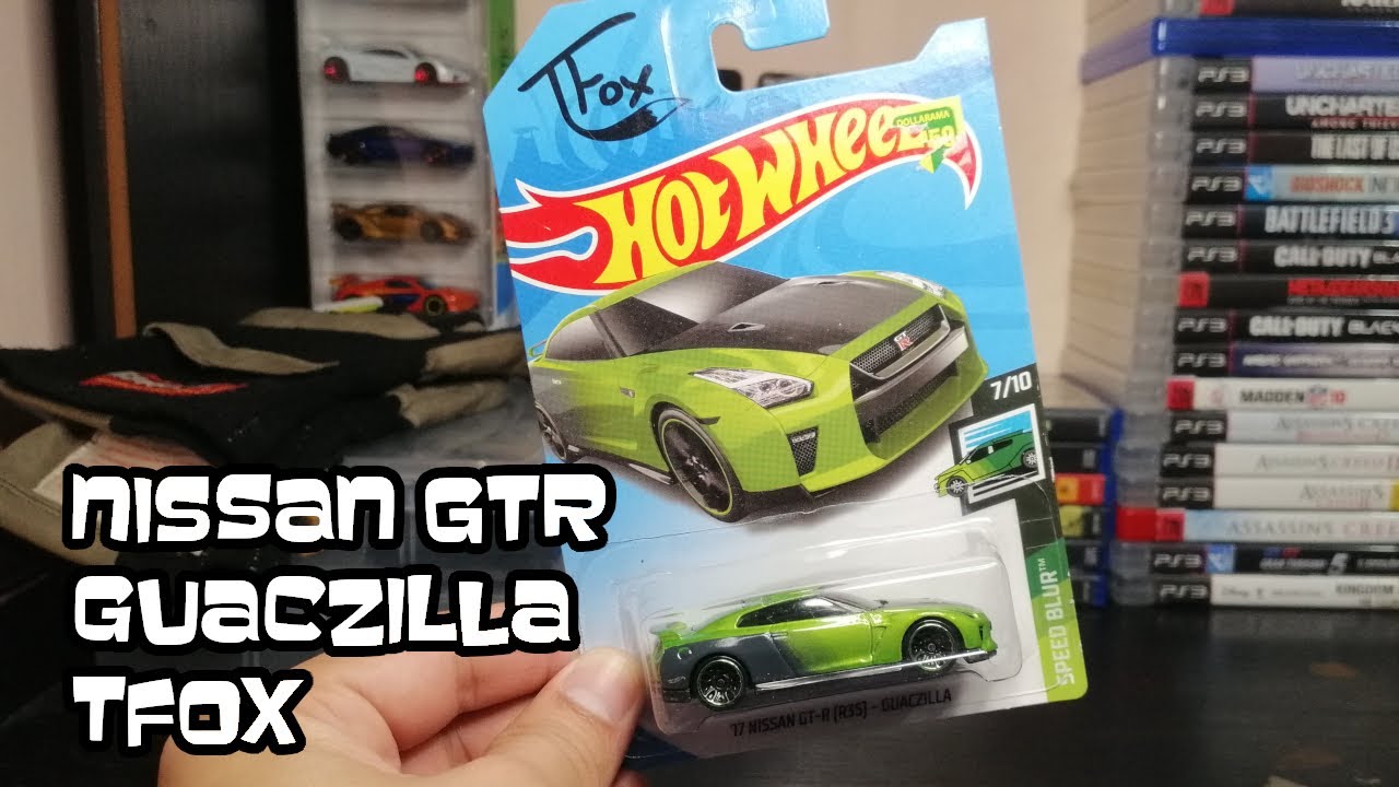 '17 Nissan GTR (R35) Guaczilla Tfox - Hot Wheels - YouTube