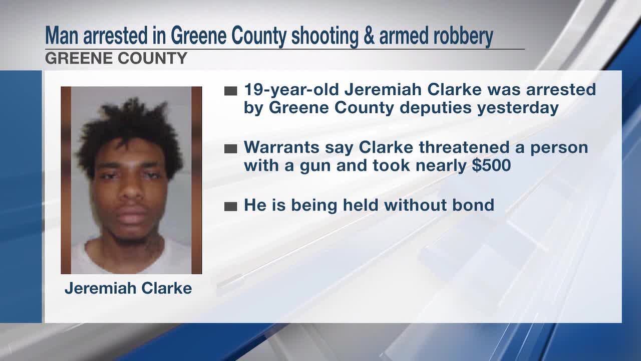 Man arrested in Greene County shooting & armed robbery - YouTube