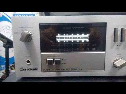GRADIENTE MODEL 246 SUPER A , SOM FRACO CANAL ESQUERDO - YouTube