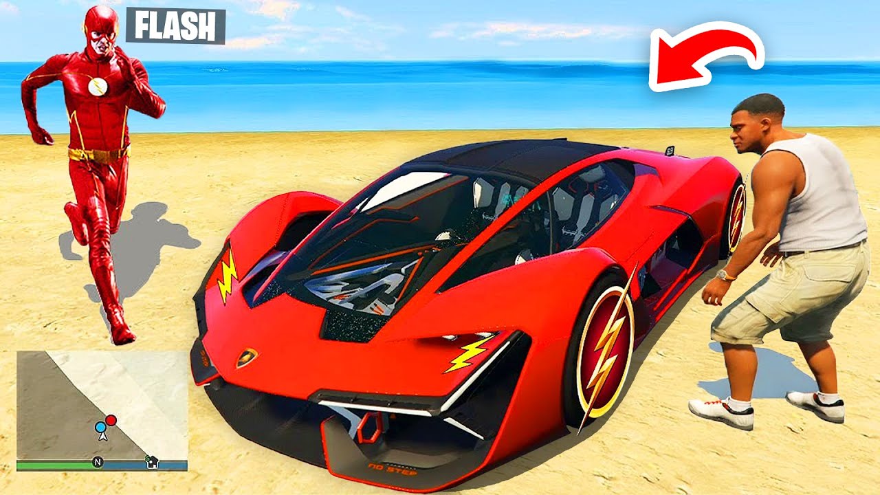 FLASH SUPERCAR STELEN In GTA 5! (Mods) - YouTube