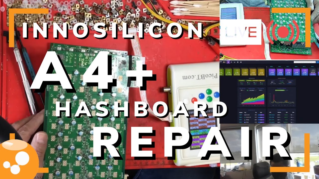 Innosilicon A4+ Hashboard Repair - Bitcoin ASIC Miner Repair LIVE - 007 ...