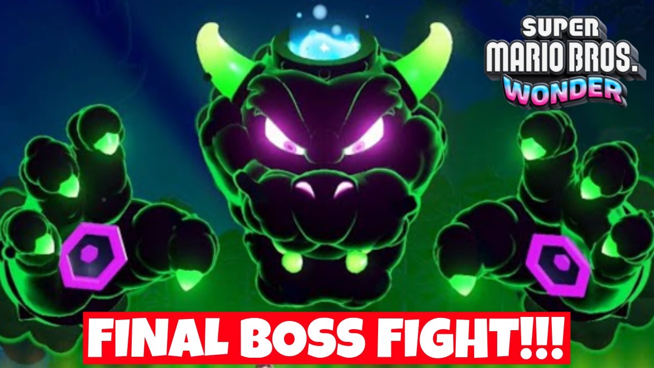 *New* Super Mario Bros. Wonder - Final Boss Fight!!! - YouTube