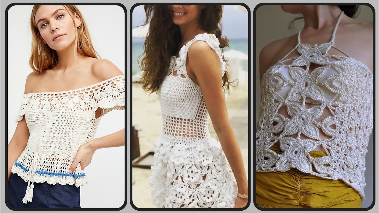 Crochet Summer Lace Top Designs || Most Trendy Handmade Lace Top - YouTube