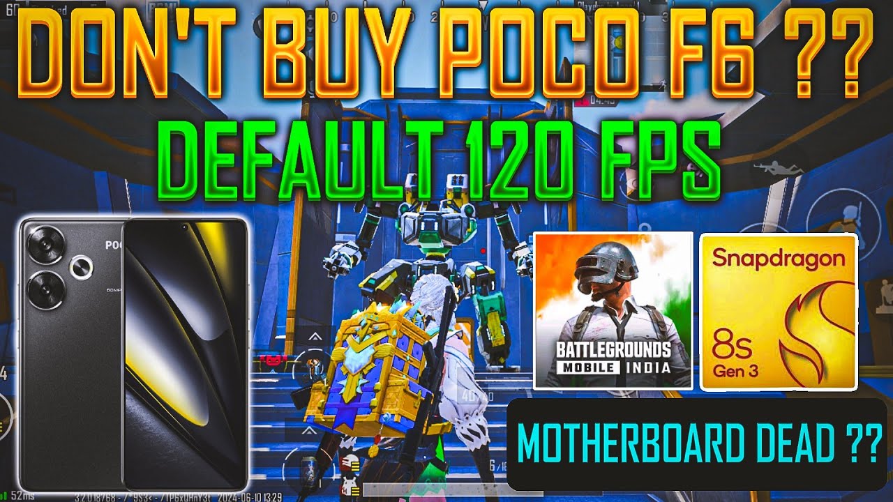 Don't Buy 🤬 Poco F6 for Gaming ?? | Poco F6 120 Fps Gaming Test | Poco ...