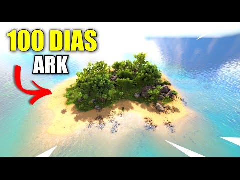 ¡PASE 100 DIAS en una ISLA DESIERTA en ARK HARDCORE! La Película