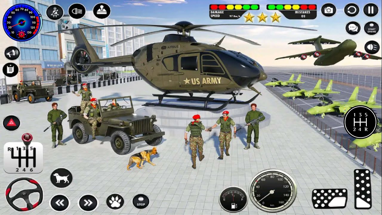 Army Vehicles Transport Driving Simulator - Car Transporter Truck Cargo ...