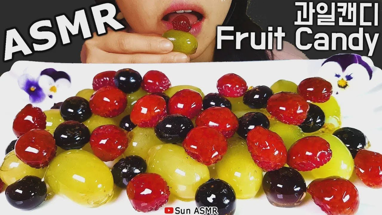 Candied Fruits TANGHULU (Raspberry, blueberry, grape) ASMR - YouTube