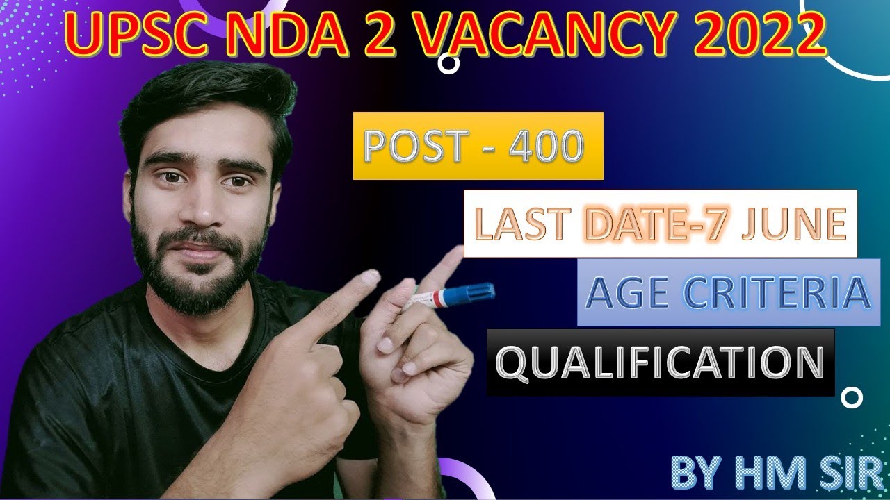 NDA 2 2022 Notification, Exam Date, Online Application, Eligibility ...