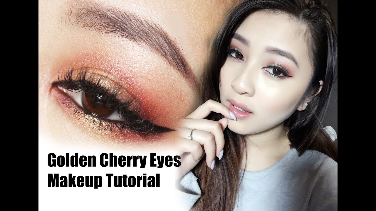 ANNASBeauty | Golden Cherry Eyes Tutorial - YouTube