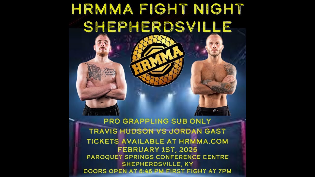 HRMMA 124 Travis Hudson vs Jordan Gast Grappling - YouTube