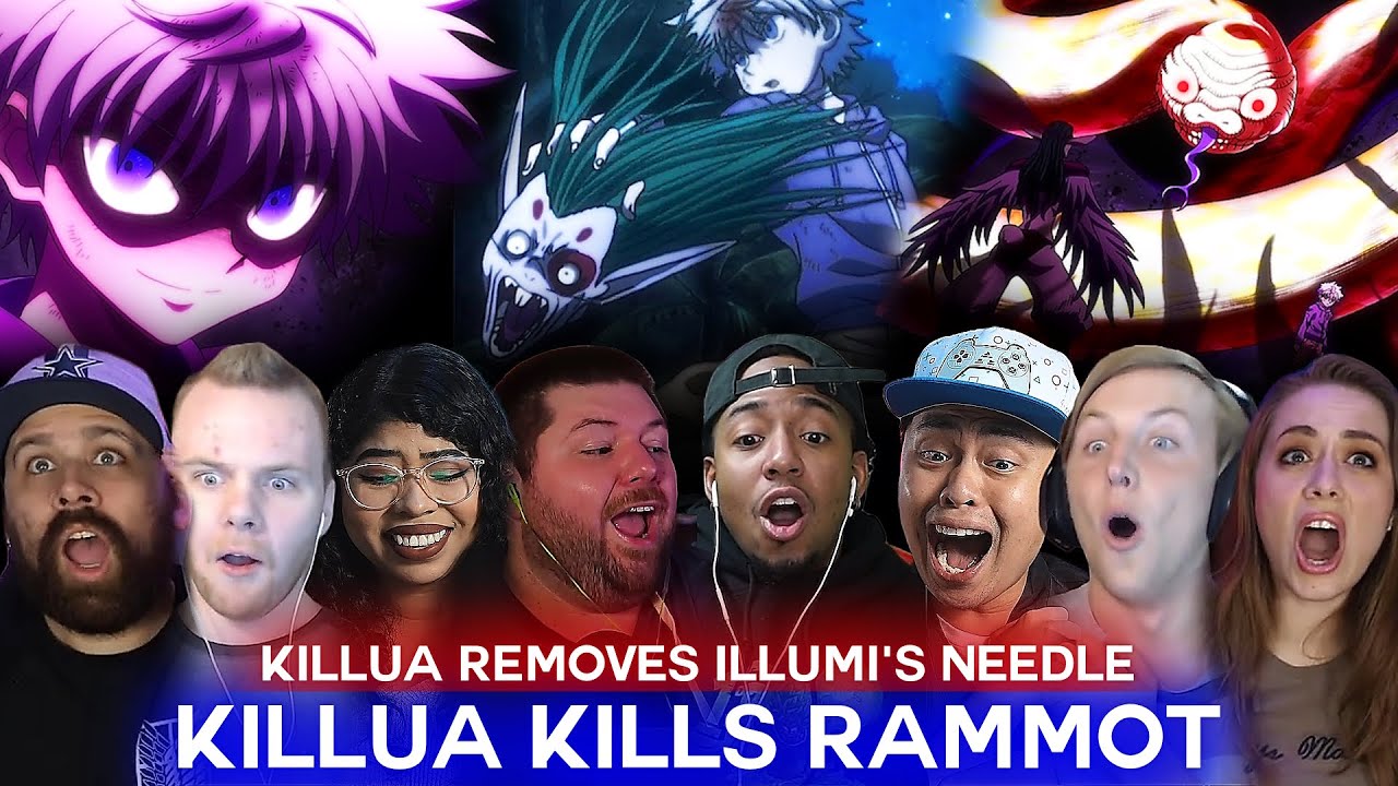 Killua vs Rammot | HxH Ep 94 Reaction Highlights - YouTube