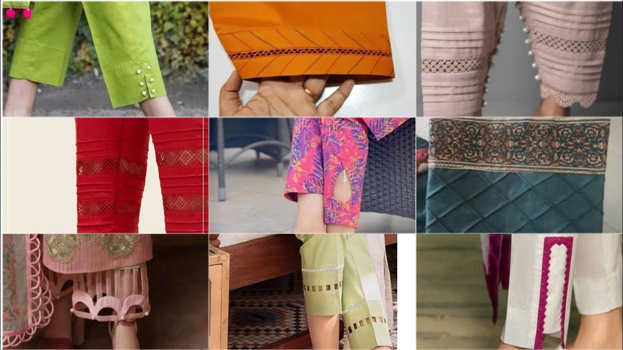 🌻Trouser design with lace#New trouser design & Pants 2024 - YouTube