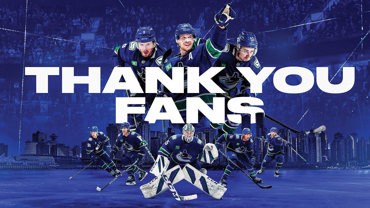 Thank You Canucks Fans for the 2022-23 Season - YouTube